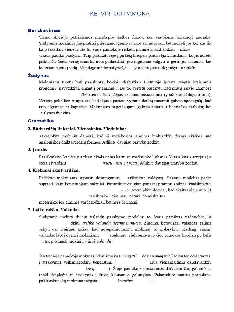 Po Truputi MK 4 Pamoka - SKAITMENAI | PDF