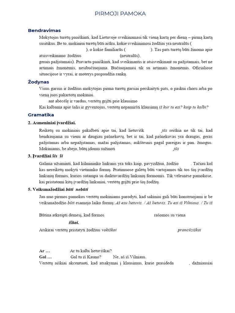 Po Truputi MK 1 Pamoka - SKAITMENAI | PDF