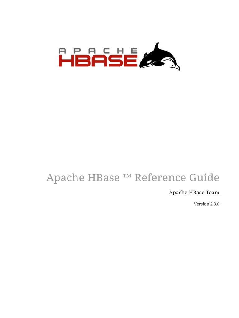 Apache Hbase Reference Guide | PDF | Directory (Computing) | Computer File