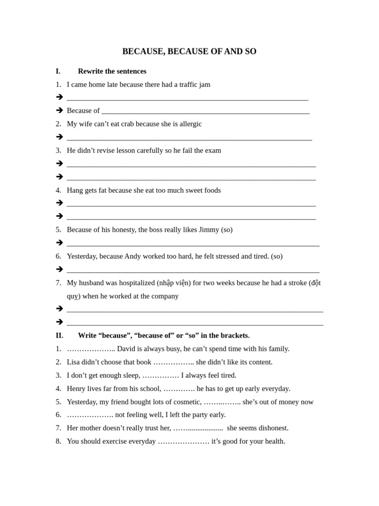 Because, So | PDF