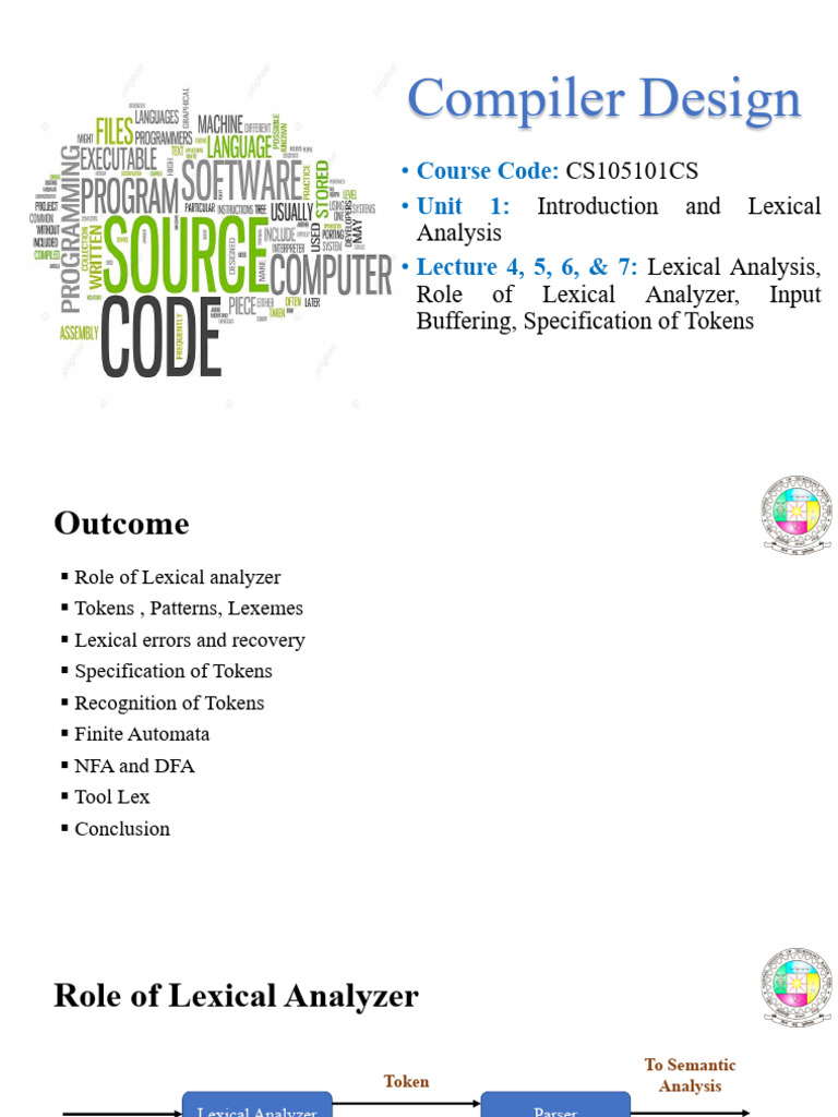 CD - Unit1 - Lecture4 5 6 7 | PDF | Computer Programming | Formalism ...