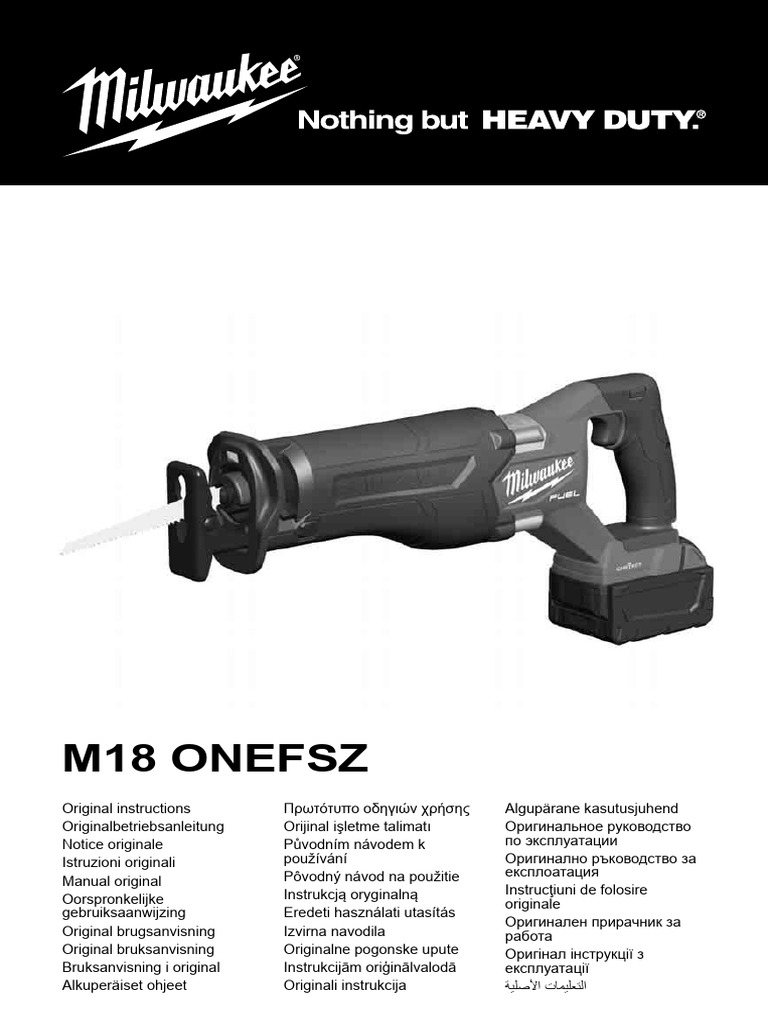 M18 Onefsz | PDF