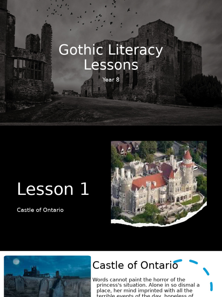 Gothic Literacy Lessons | PDF | Clause | Sentence (Linguistics)