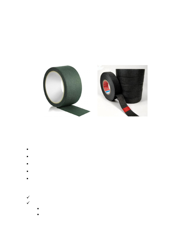Overview of Tape Applications and Features | PDF