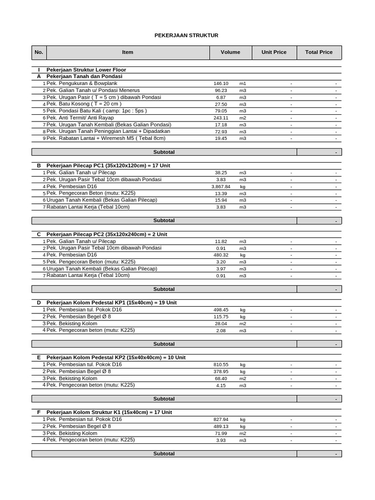 BoQ Guest House - Brawa Villa_22!10!2021 | PDF