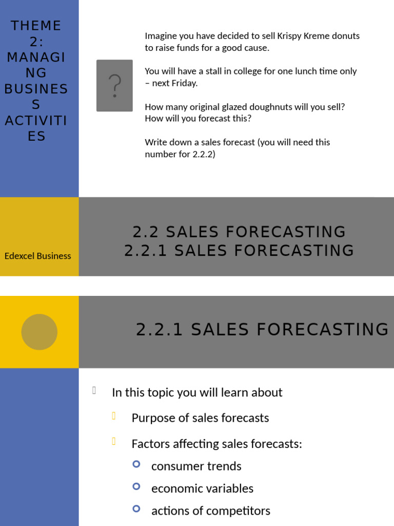 2.2.1 Sales Forecasting | PDF | Forecasting | Interest