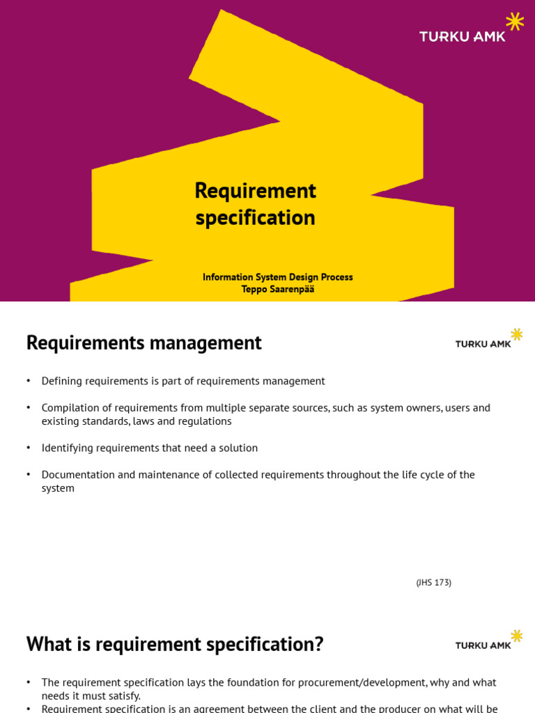 Requirement Specification | PDF | Specification (Technical Standard) | System