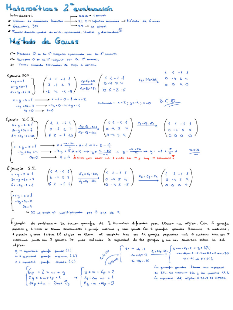 Matemáticas 2 Evaluación. | PDF | Vector Euclidiano | Determinante