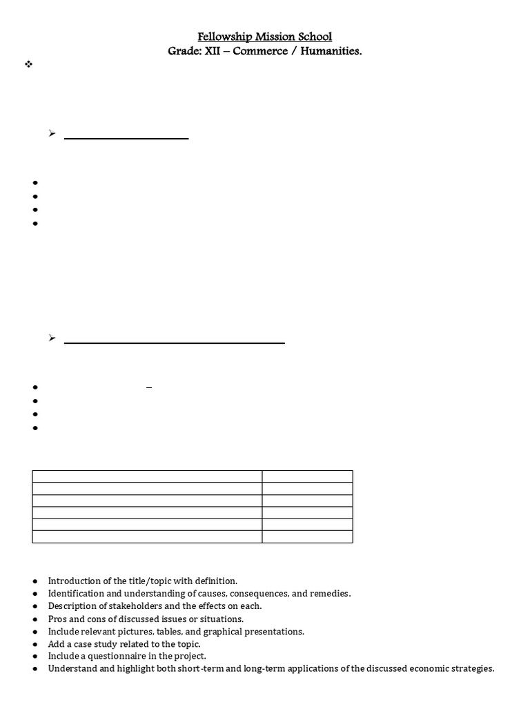 Grade 12 Project Guidelines | PDF | Psychology | Behavioural Sciences