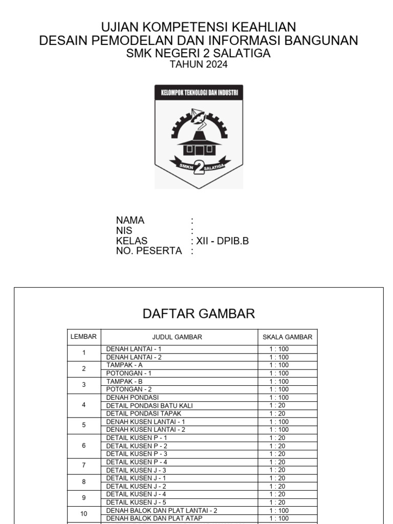 Contoh Lay Out A3 Ukk | PDF