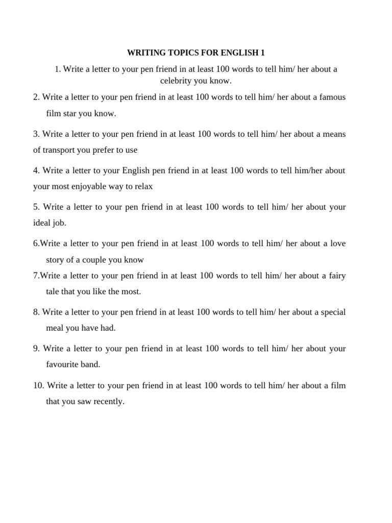 Ta1 Writing For STS | PDF