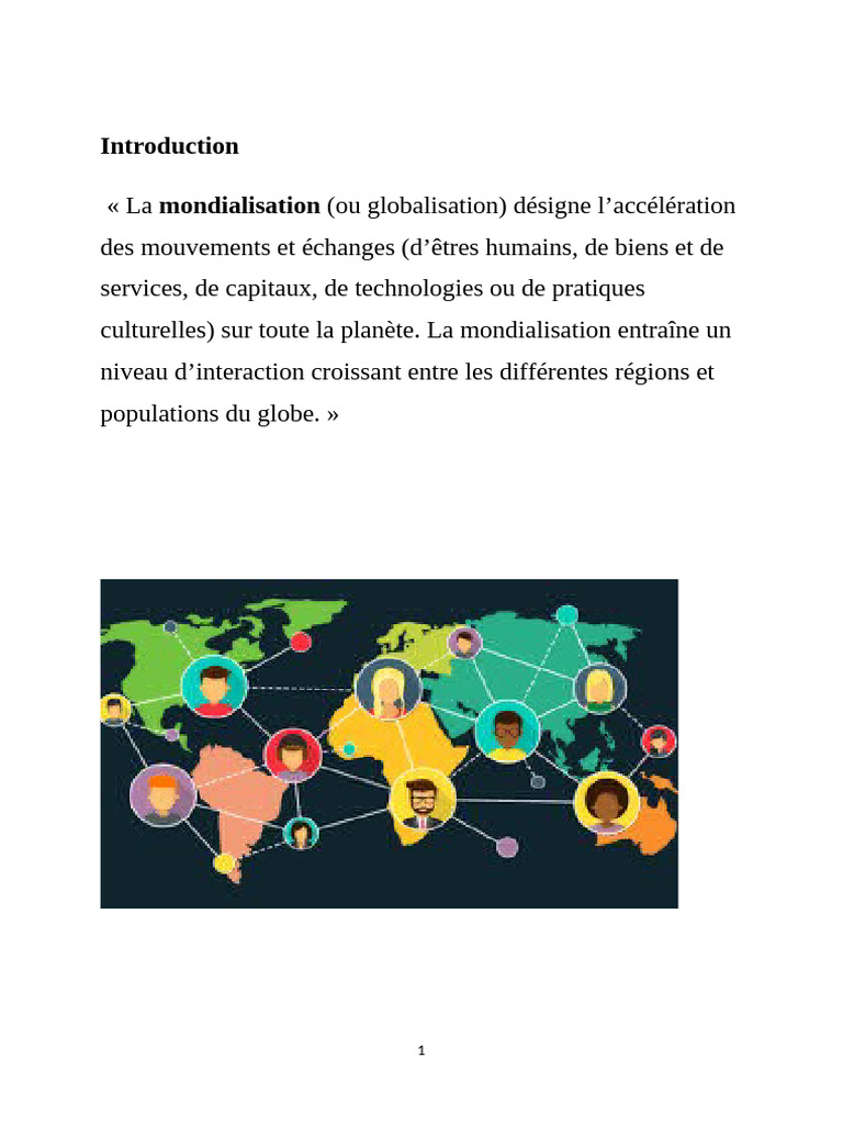 Comprendre la mondialisation : enjeux et impacts | PDF | Globalisation ...