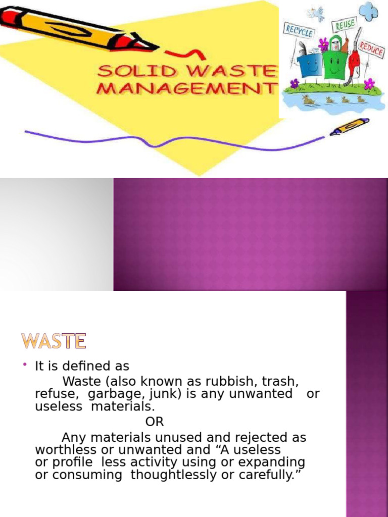 Solid Waste Management | PDF | Waste | Waste Management