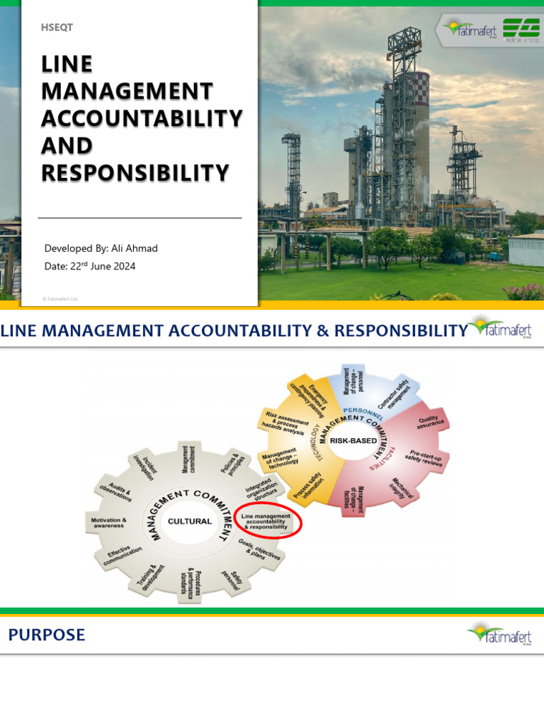 Line Management Safety Accountability | PDF | Safety | Occupational ...