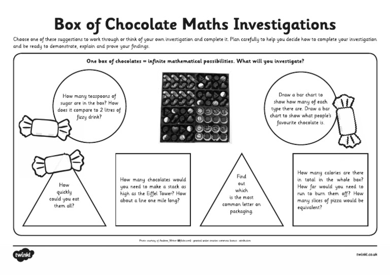 T T 25541 Box of Chocolate Maths | PDF