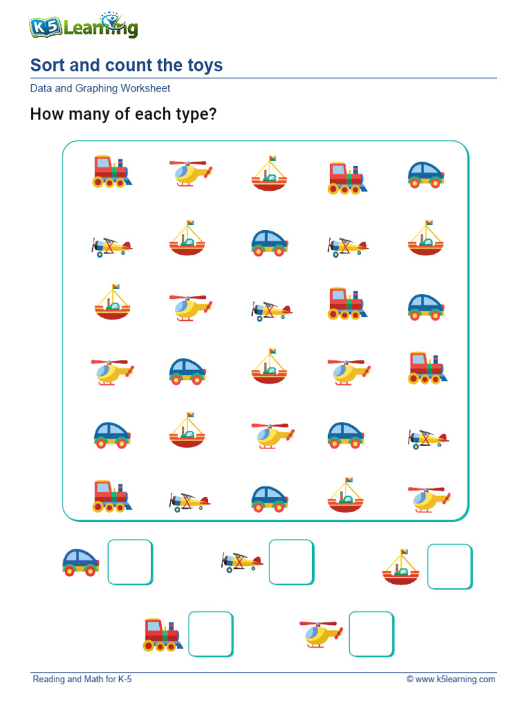 Sort and Count The Toys | PDF