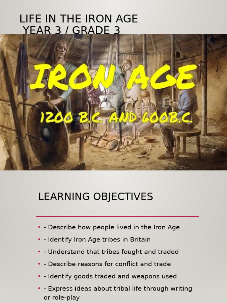 Iron Age Life for Grade 3 Students | PDF