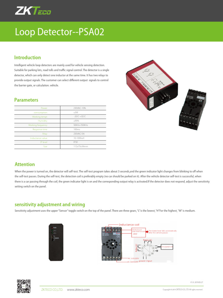 PSA02-Loop Detector | PDF