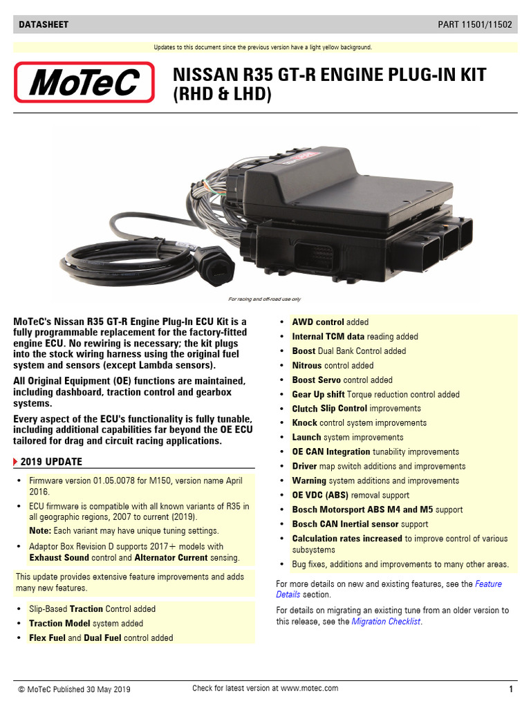 CDS11501 - 11502 Nissan GTR Kit | PDF | Throttle | Electrical Connector