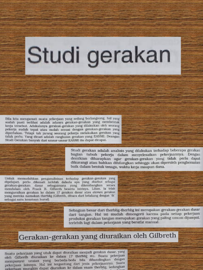 Apk 2020 Pertemuan 8 Studi Gerakan | PDF