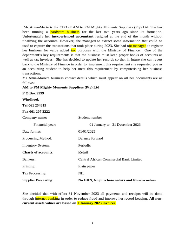CAC Practice Question 5 | PDF | Receipt | Banks