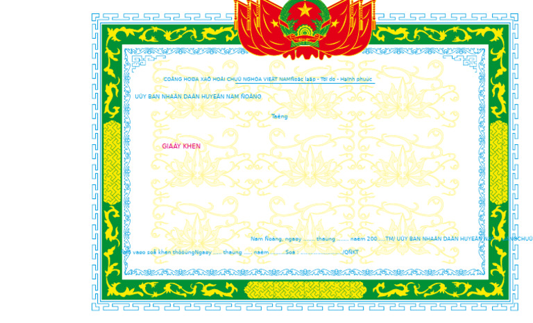 File Vector Giay Khen Bang Khen File Corel Cdr 39 | PDF