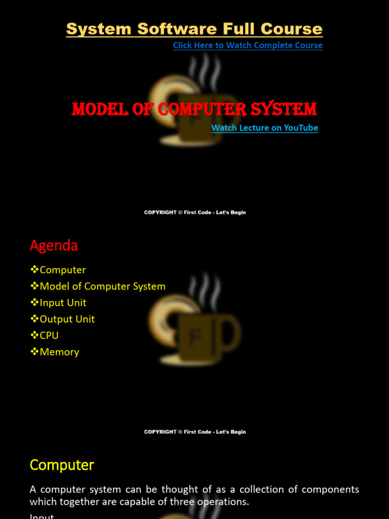 Overview of Computer System Model | PDF | Computer Data Storage ...