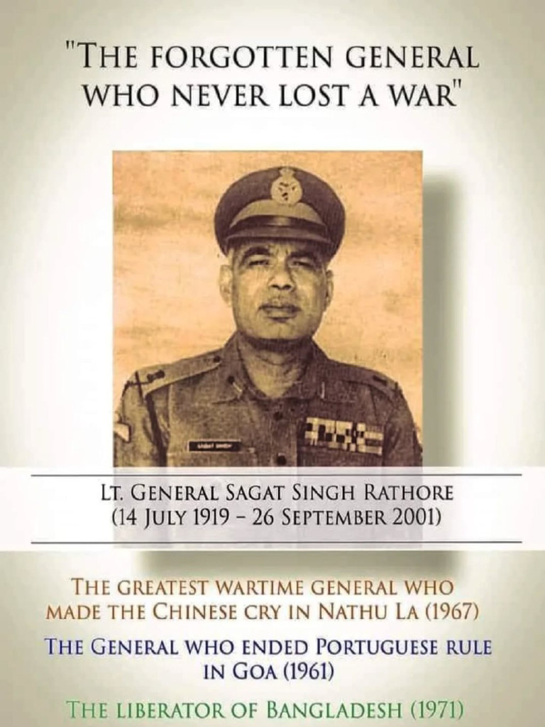 General Sagat Singh Rathore | PDF