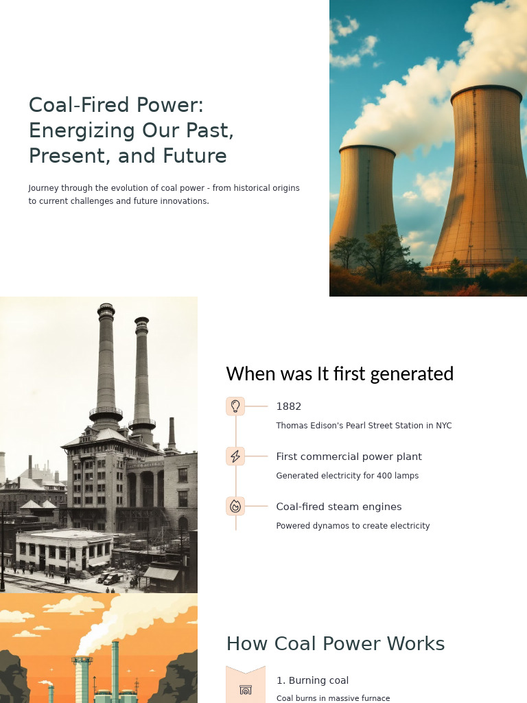 Coal Fired Power Energizing Our Past Present and Future | PDF | Coal ...