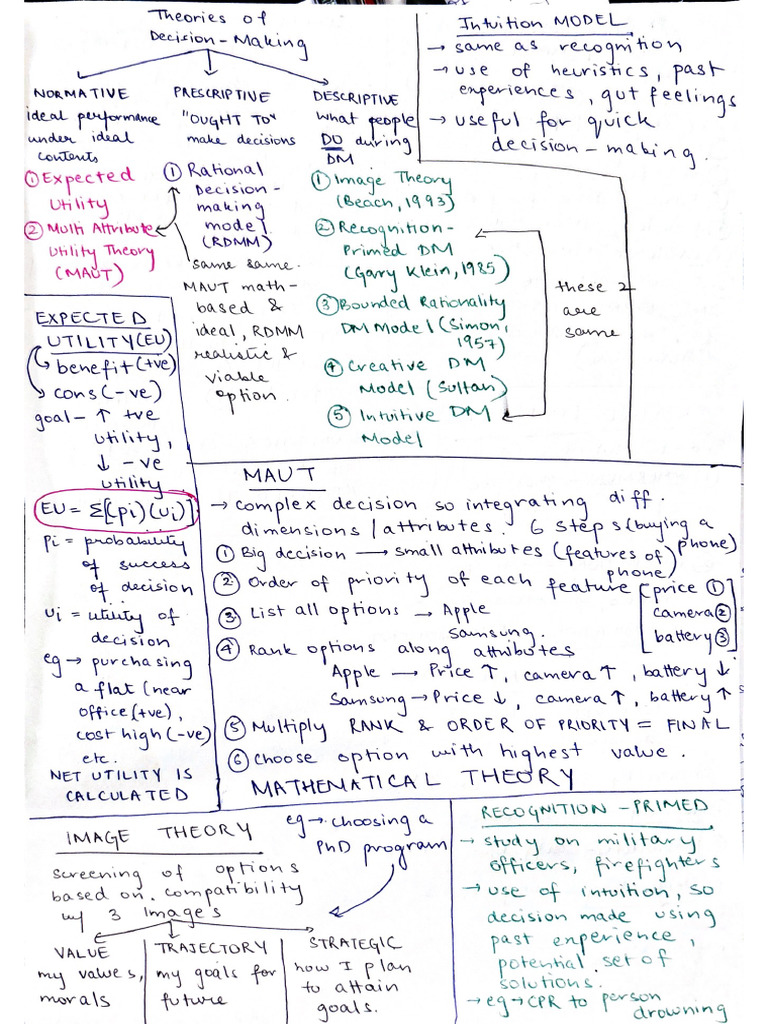 Theories of Decision Making | PDF