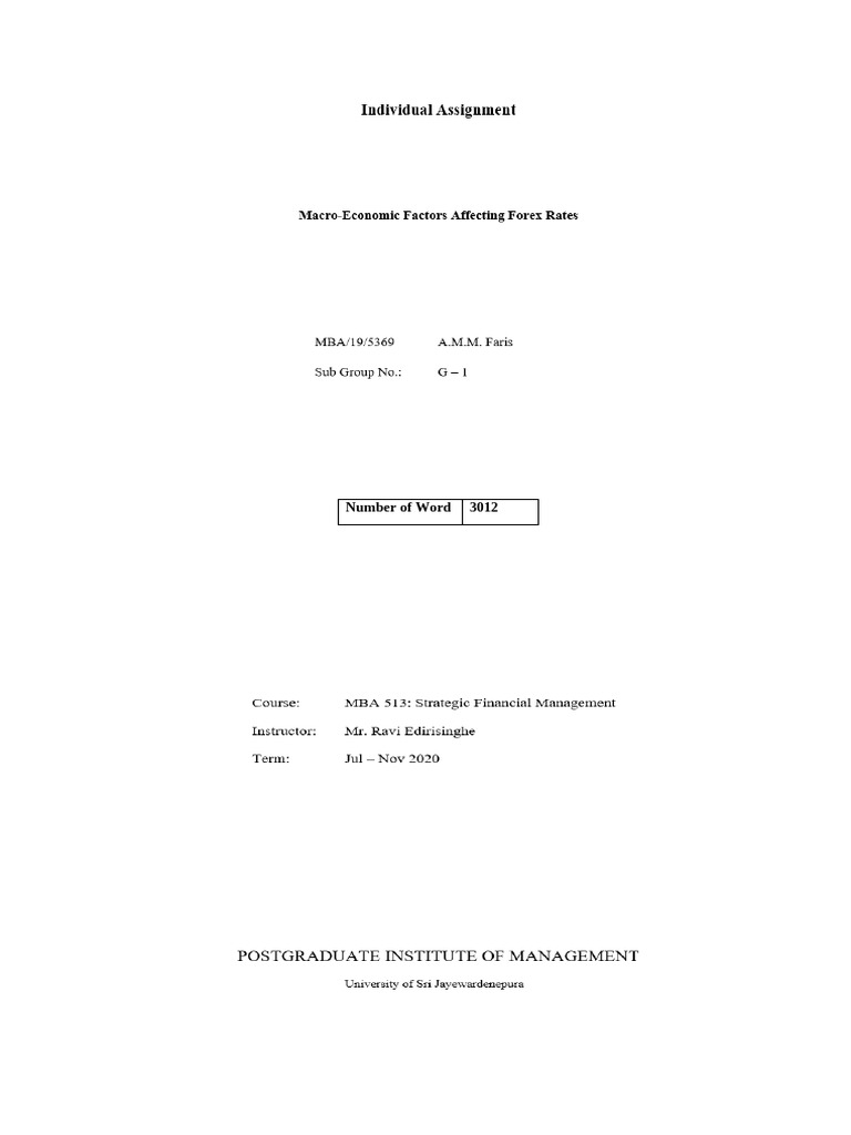 Individual Assignment-Cover Page - 2 | PDF
