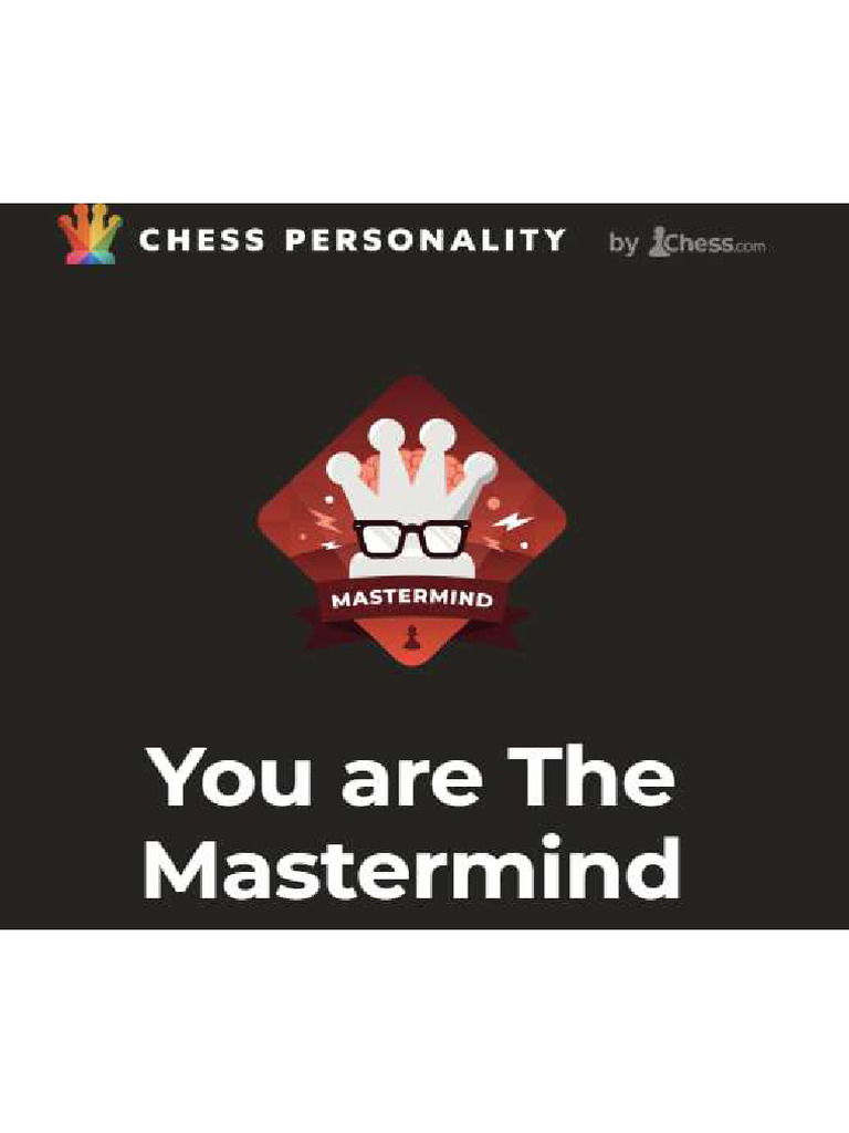 You're The Master Mind Chess | PDF