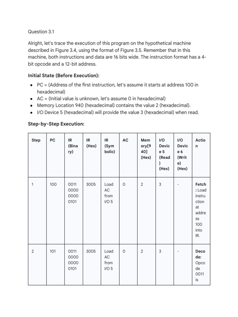 The Hypothetical Machine of Figure 3.4 Also Has T... | PDF | Integrated ...