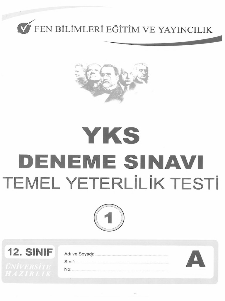 Tyt Kamp Deneme 1 | PDF