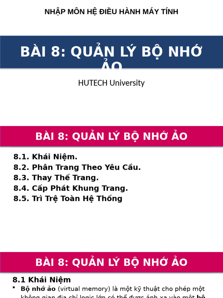 Lecture8 HDH BoNhoAo | PDF