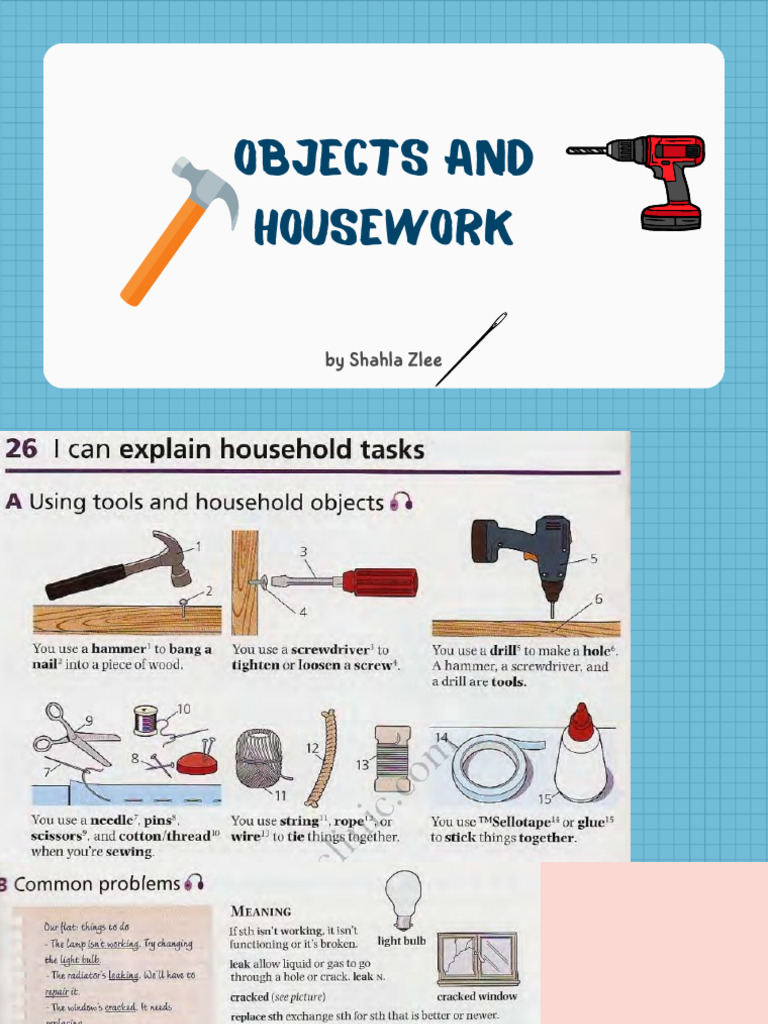 Objects and Housework | PDF