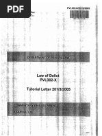 Study Pack Delict | PDF | Common Law | Justice