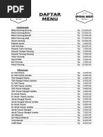 Daftar Menu Seblak | PDF | Memasak, Makanan, & Anggur | Griya & Taman