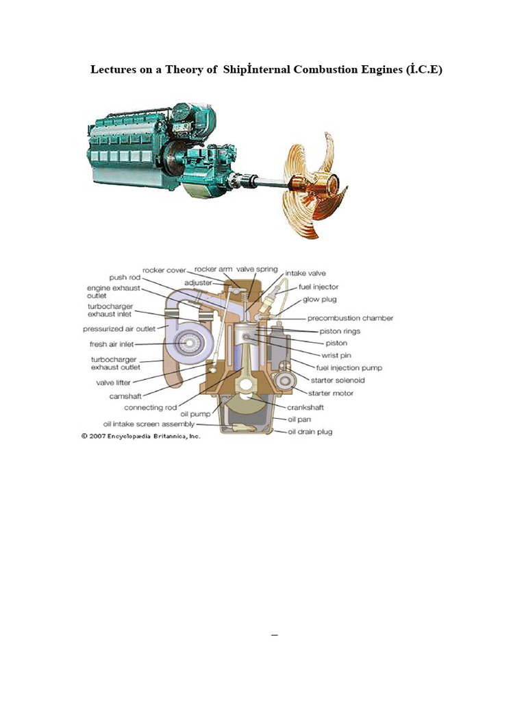 Ship Internal Combustion Engine Theory | PDF | Diesel Engine | Engines