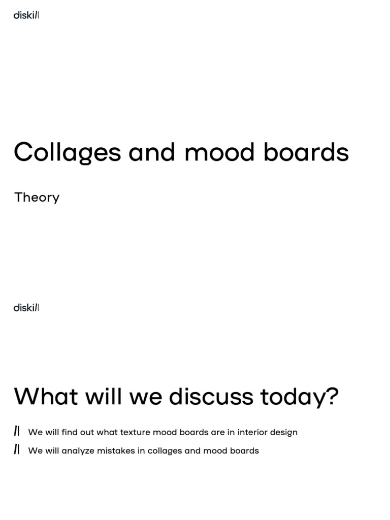 Collages and Mood Boards | PDF