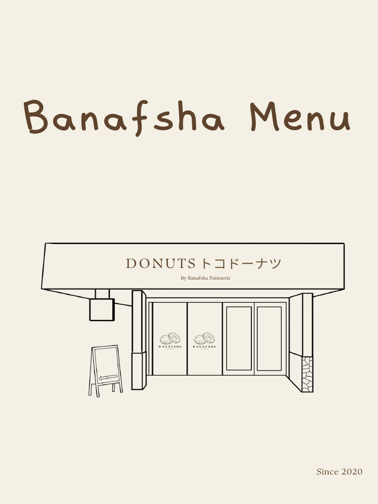 Banafsha Patisserie Donut Menu | PDF | Doughnut | Cheesecake