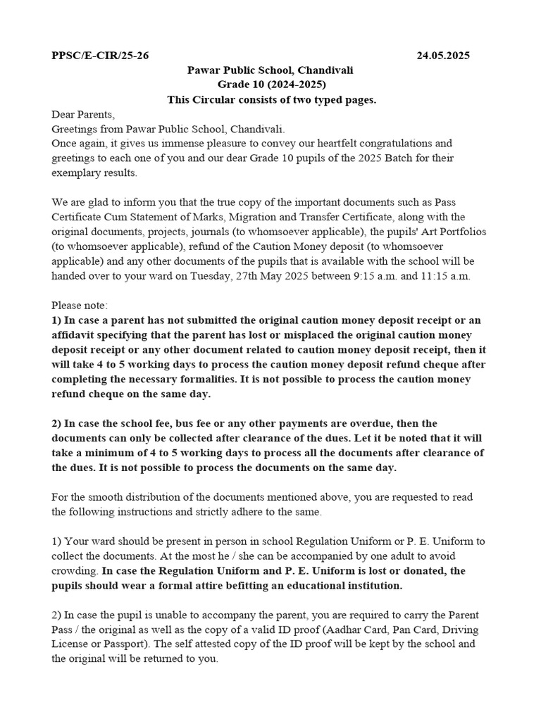 ICSE Grade 10 Documents Collection 2024-2025 | PDF