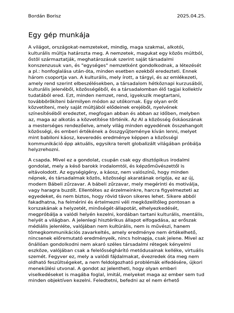 Bordan Borisz AI Erettsegi | PDF