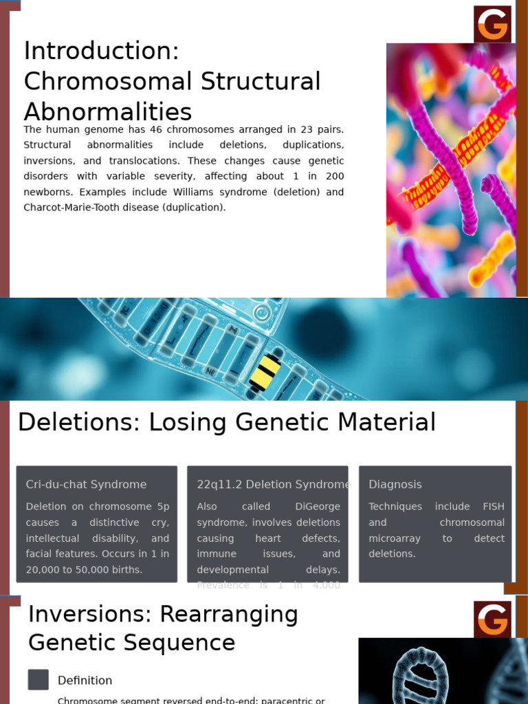 Chromosomal Structural Abnormalities | PDF | Biology | Genetic Disorder