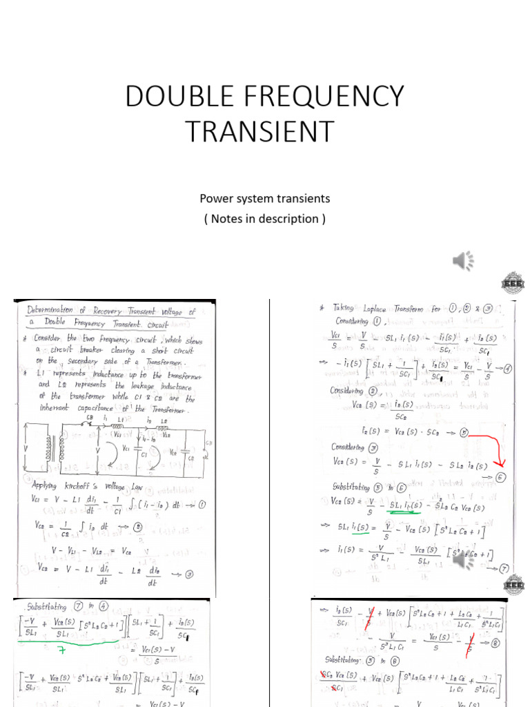 Double Frequency Transient | PDF