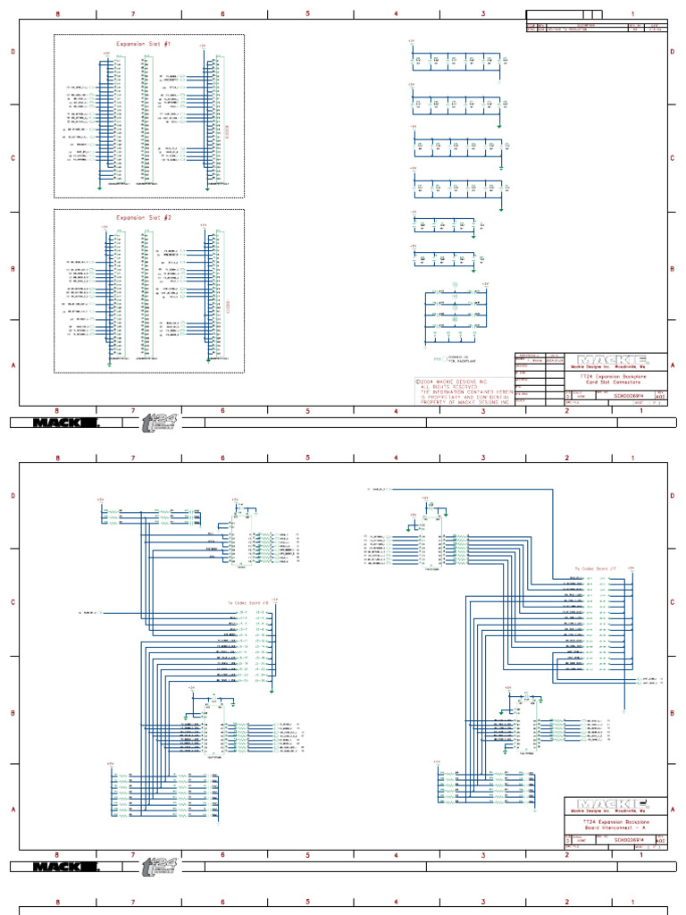 Backplane PCB Assembly Schematics (0006914-00) | PDF