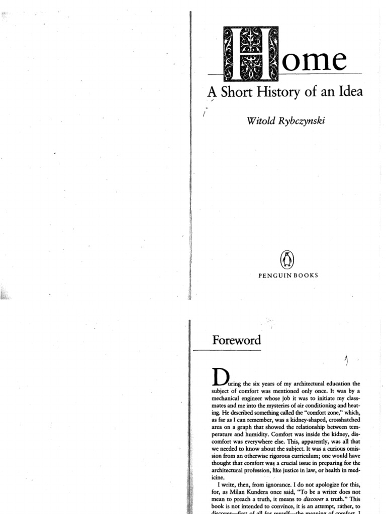 Rybczynski Domesticity | PDF | Chair | Furniture