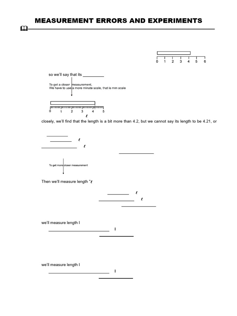 Errors in Measurements | PDF | Significant Figures