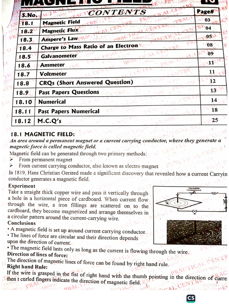 Chapter 18 Magnetic Field | PDF