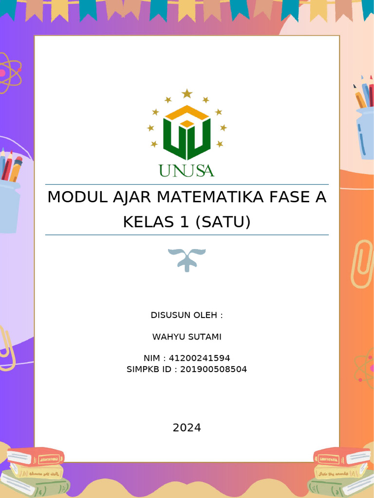Modul Ajar MTK Bu Wahyu | PDF